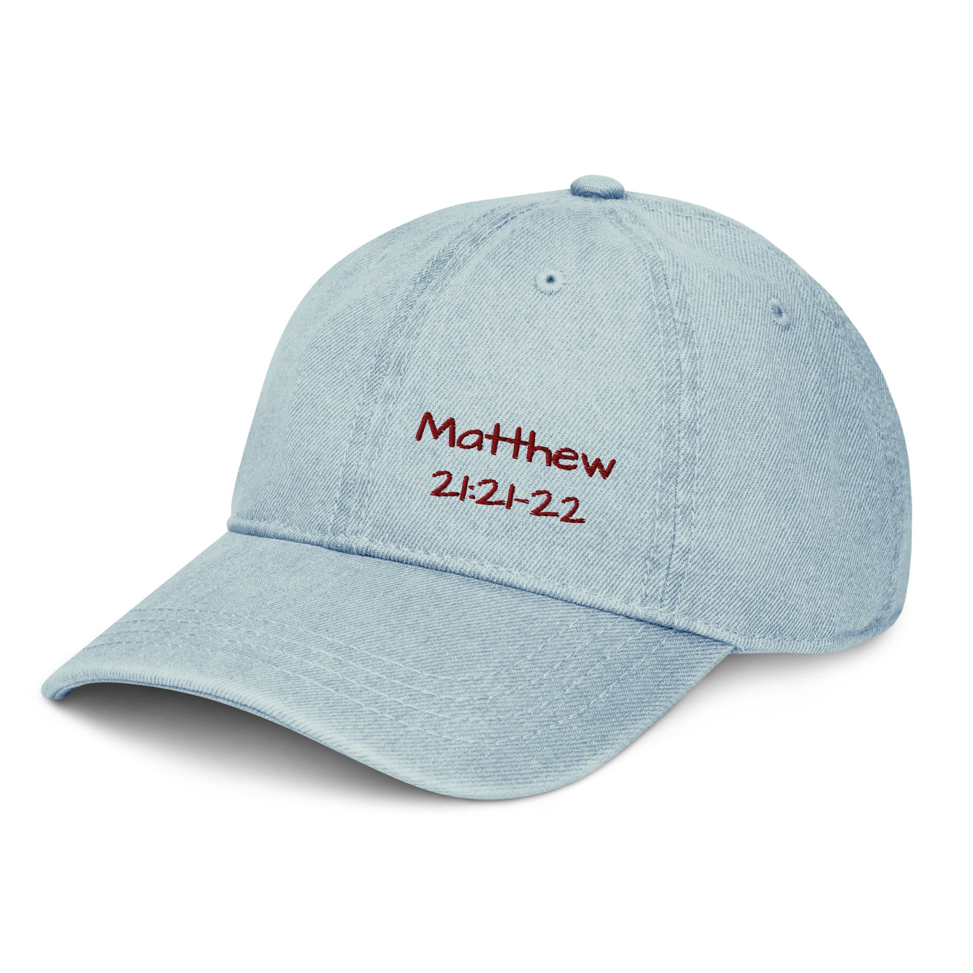 Matthew 21:21–22 — Look Up Denim Hat – Walktracts